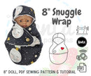 Snuggle Wrap 8" Doll – menta sewing patterns